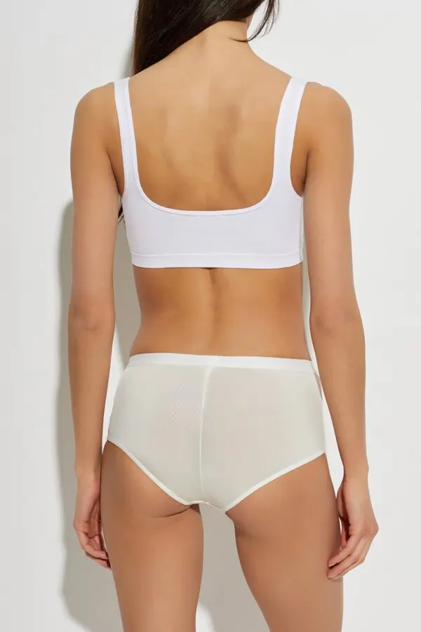 MAISON MARGIELA Lingerie Top With Logo - White