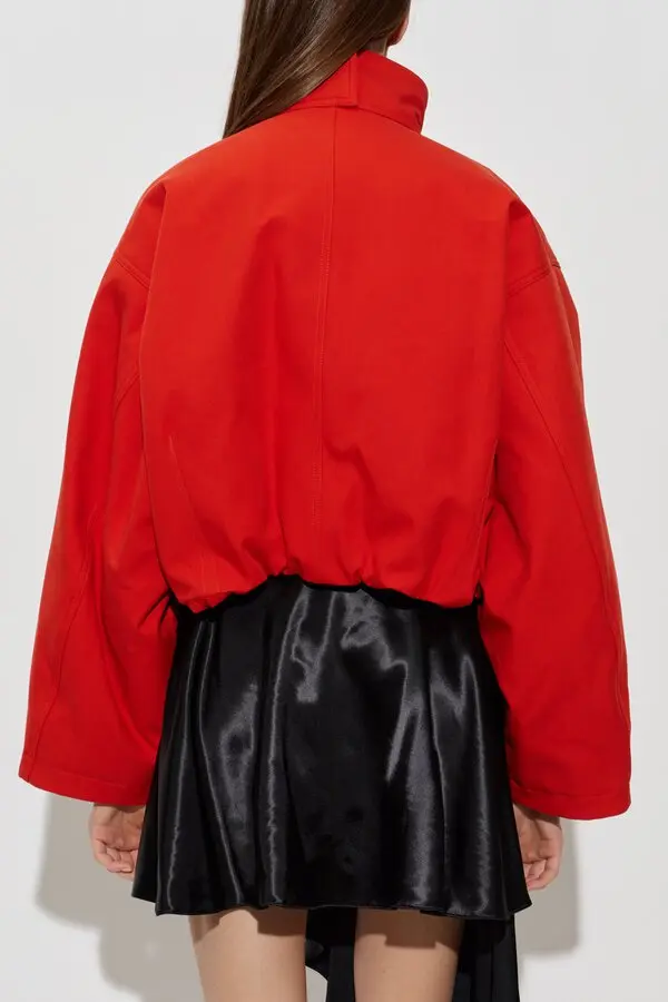 Alaïa Insulated Jacket With Stand-up Collar - Red
