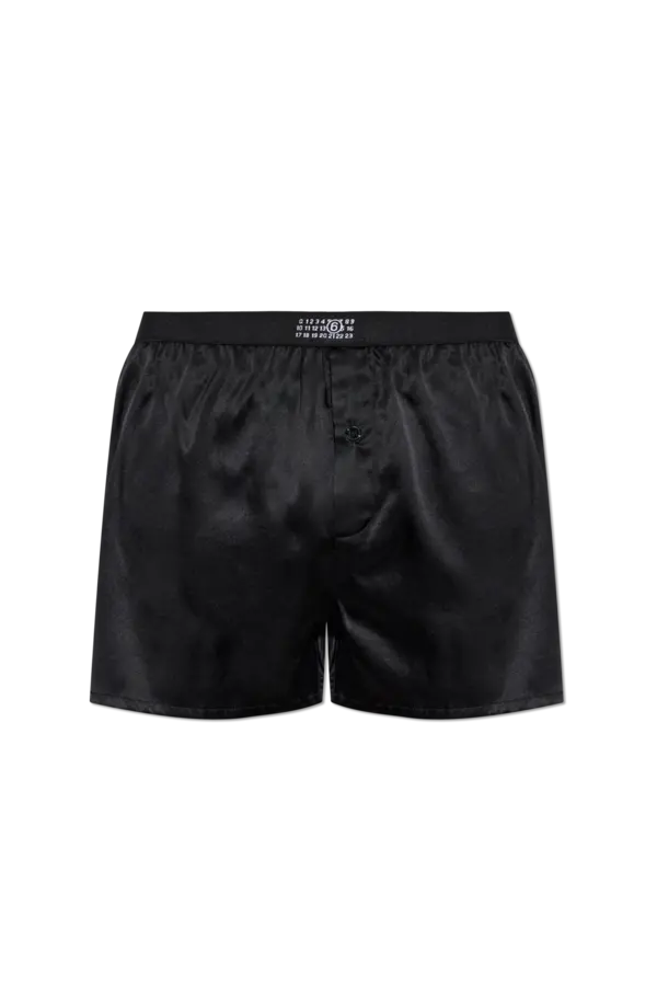 MAISON MARGIELA Silk Lingerie Shorts - Black
