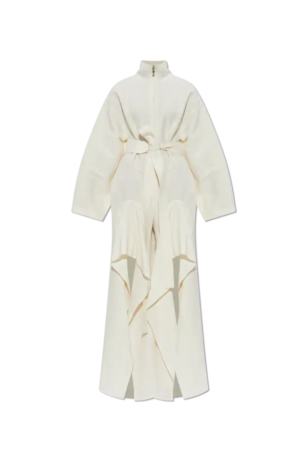 Alaïa Long-sleeved Jumpsuit - Cream