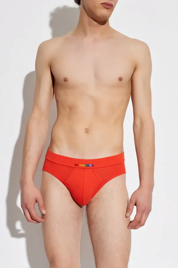 Dsquared2 Briefs With Logo - Red
