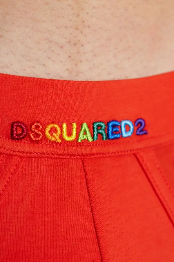 Dsquared2 Briefs With Logo - Red