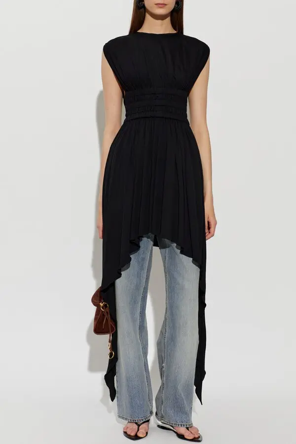 Alaïa Asymmetrical Cut Dress