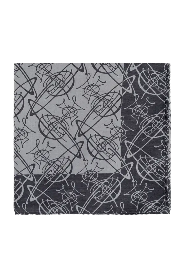 VIVIENNE WESTWOOD Scarf With Monogram - Grey