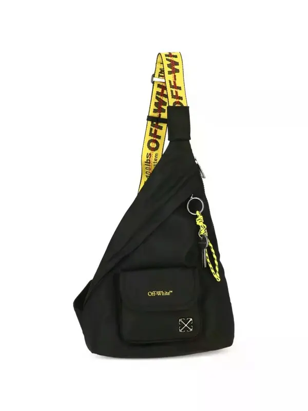 Off-White Logo-plaque Messenger Bag - Black