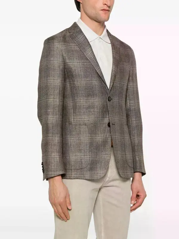 Zegna Single-breasted Blazer - Brown