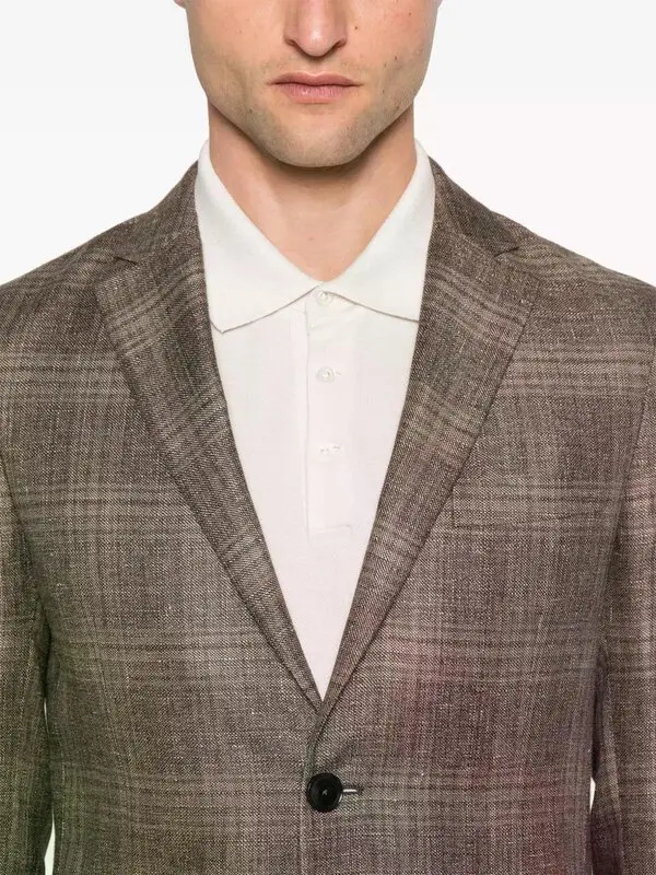 Zegna Single-breasted Blazer - Brown