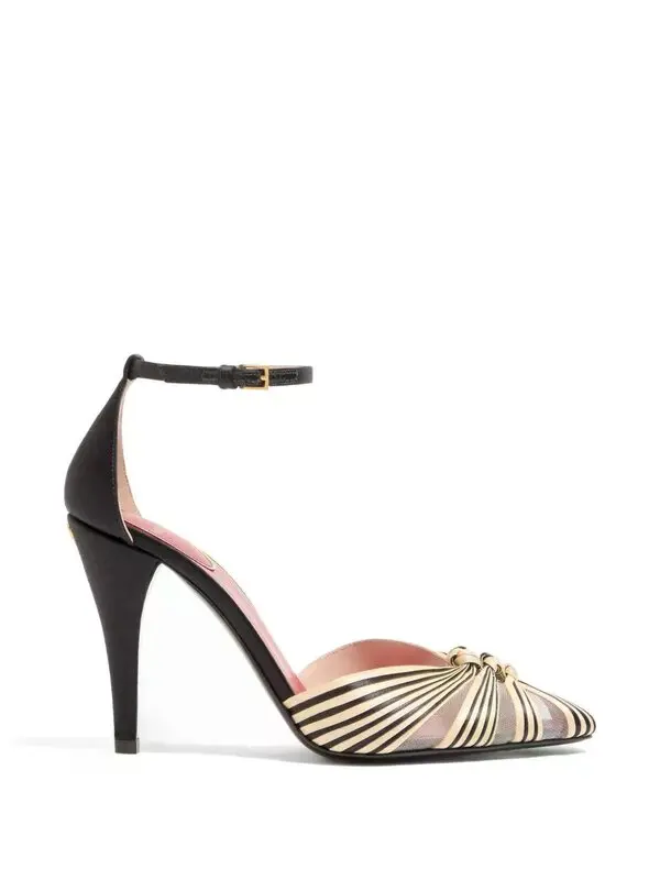 Valentino Garavani Annine Satin Pumps 100mm - Black