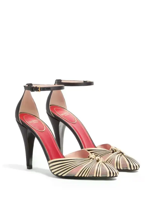 Valentino Garavani Annine Satin Pumps 100mm - Black