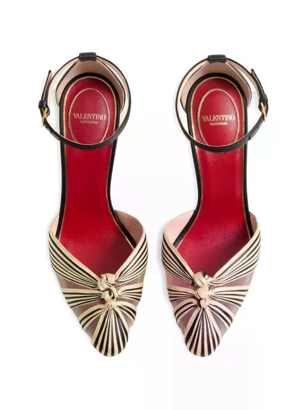Valentino Garavani Annine Satin Pumps 100mm - Black