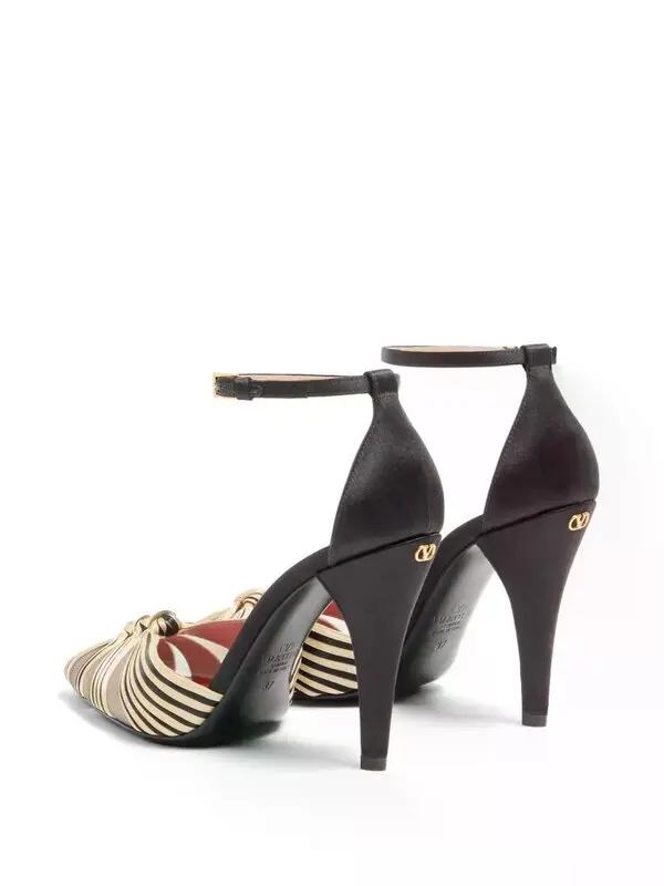 Valentino Garavani Annine Satin Pumps 100mm - Black