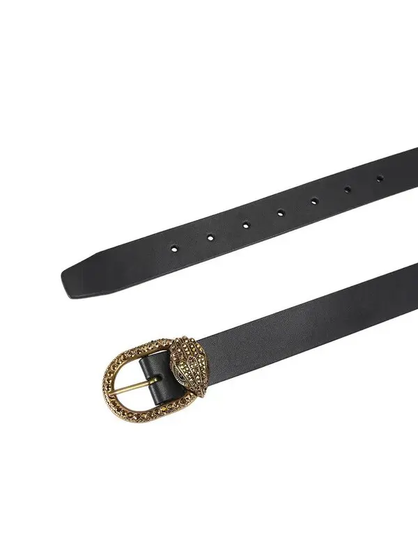 Kurt Geiger Mayfair 30 Crystal-embellished Leather Belt