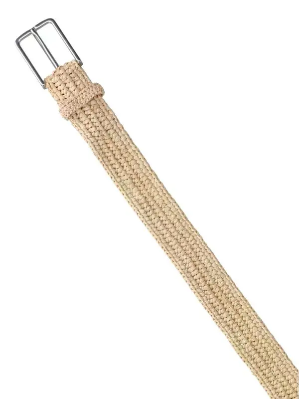Maison Kitsuné Woven Raffia Belt