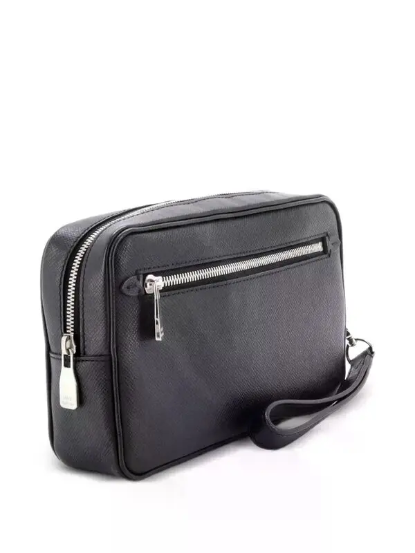 LOUIS VUITTON Kasai Taiga Leather Clutch Bag