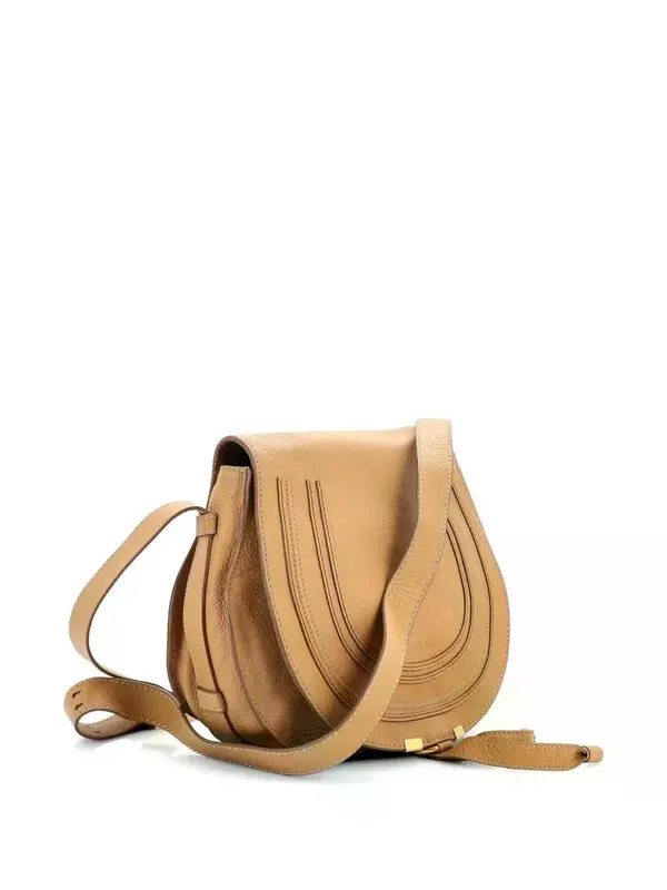 Chloé Marcie Leather Medium Crossbody Bag - Neutrals