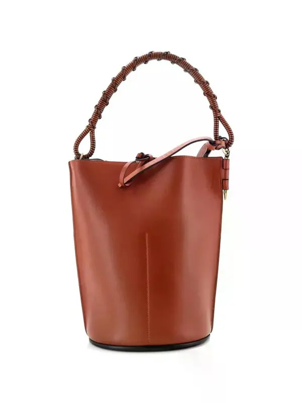 Loewe Gate Top Handle Leather Medium Bucket Bag