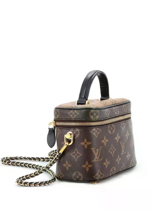 LOUIS VUITTON Vanity Handbag Reverse Monogram Canvas Pm Satchel