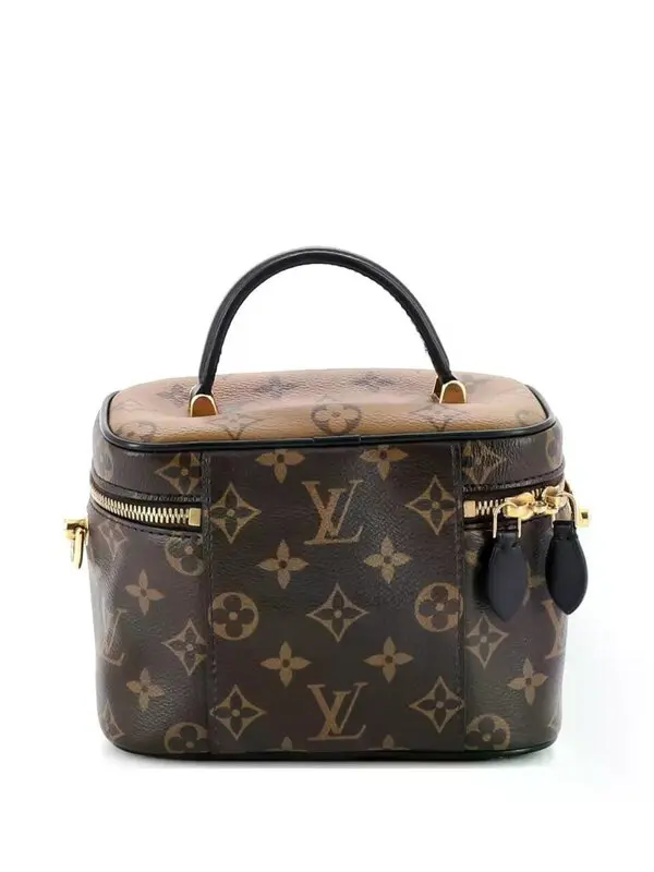LOUIS VUITTON Vanity Handbag Reverse Monogram Canvas Pm Satchel