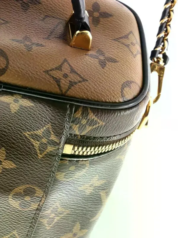 LOUIS VUITTON Vanity Handbag Reverse Monogram Canvas Pm Satchel