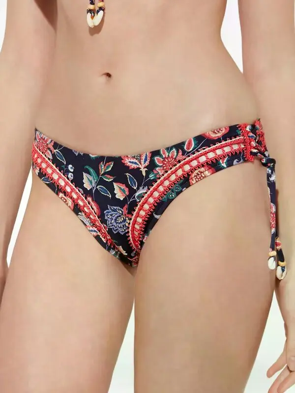 DEL MAAR Floral-print Bikini Bottom