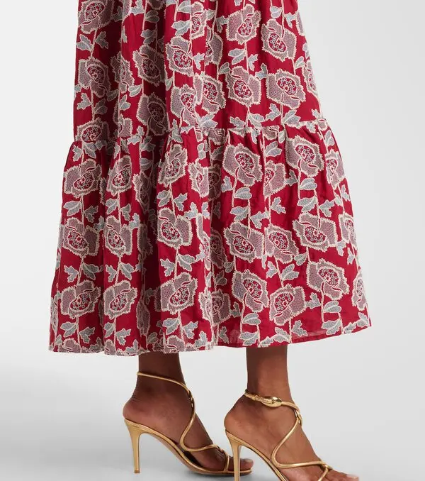 Erdem Embroidered Cotton-blend Shirt Dress