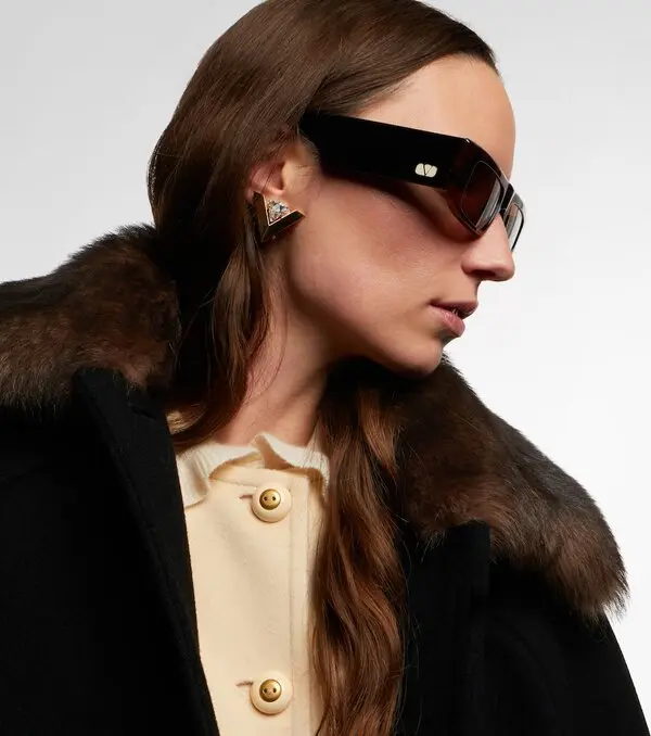 Valentino Garavani Vlogo Flat-top Sunglasses