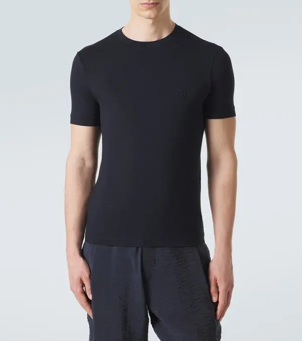 Giorgio Armani Jersey T-shirt - Blue