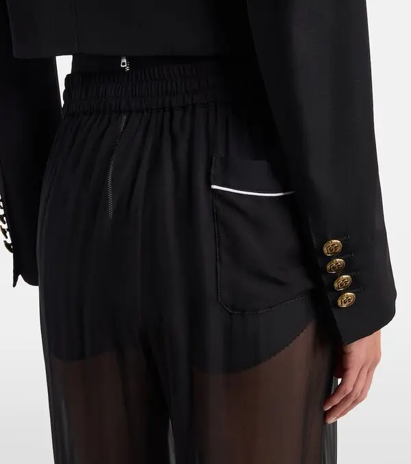 Dolce & Gabbana Silk Wide-leg Pants