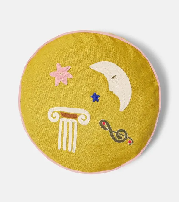 Jonathan Adler Playa Celestial Linen Cushion - Multicoloured