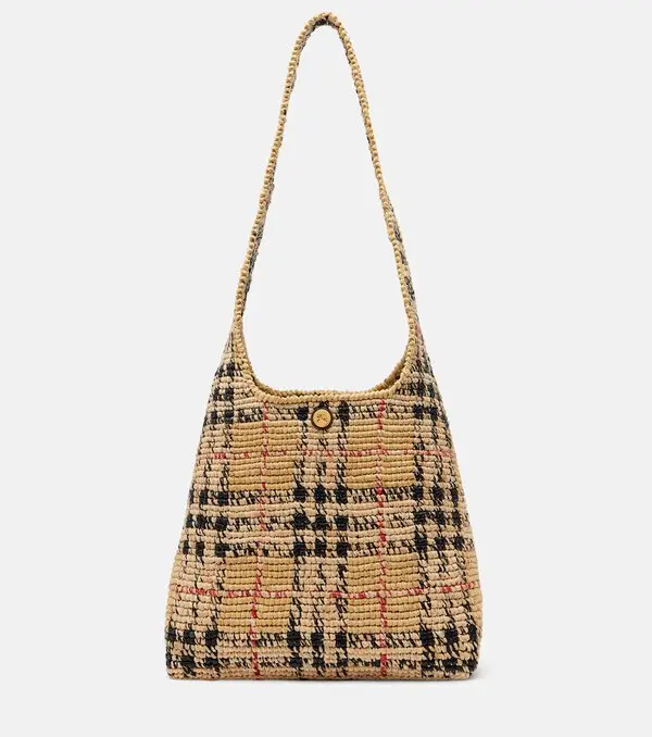 Burberry Medium Raffia Tote Bag - Neutrals