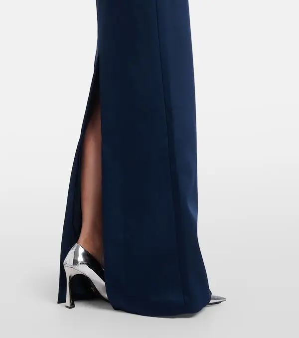 Rebecca Vallance Lessa Embellished Satin Bustier Gown