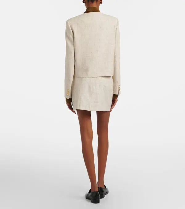 BLAZÉ MILANO Coci Checked Miniskirt