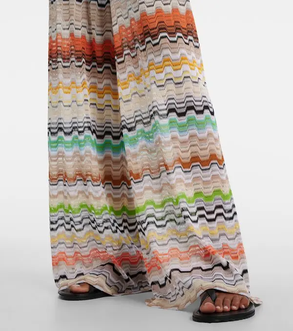 Missoni Zig Zag High-rise Wide-leg Pants