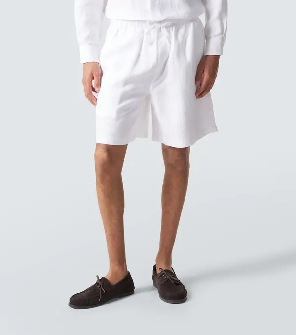 SAMAN AMEL Linen Shorts