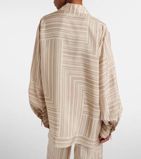 JOSEPH Atlan Printed Silk Shirt