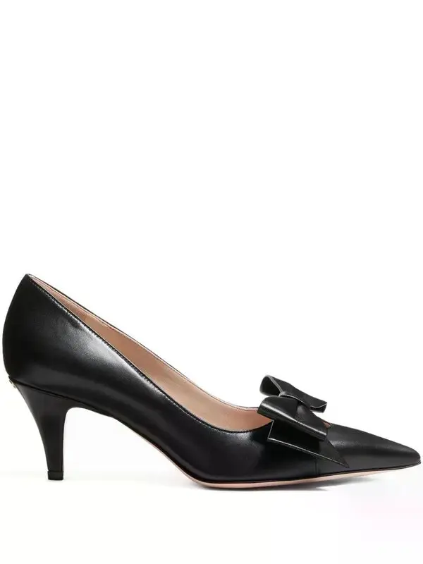 Valentino Garavani Bowow Kidskin Pumps - Black