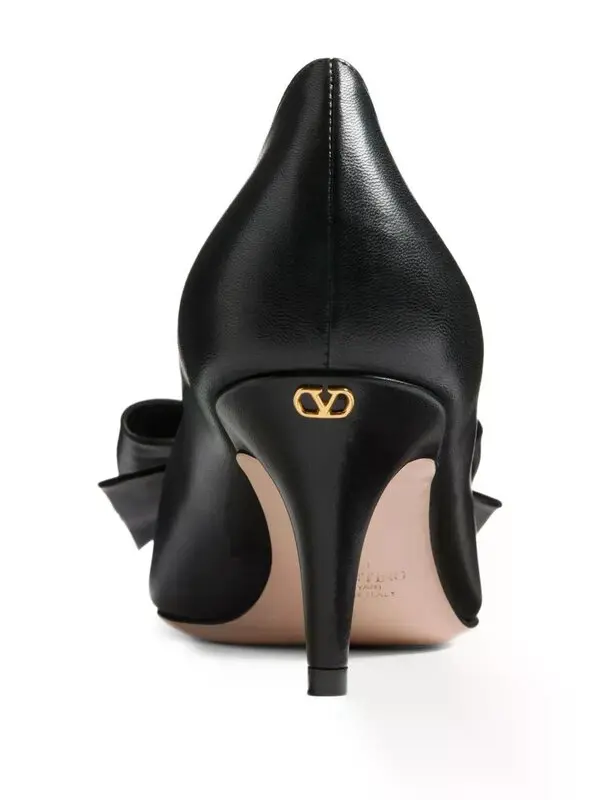 Valentino Garavani Bowow Kidskin Pumps - Black