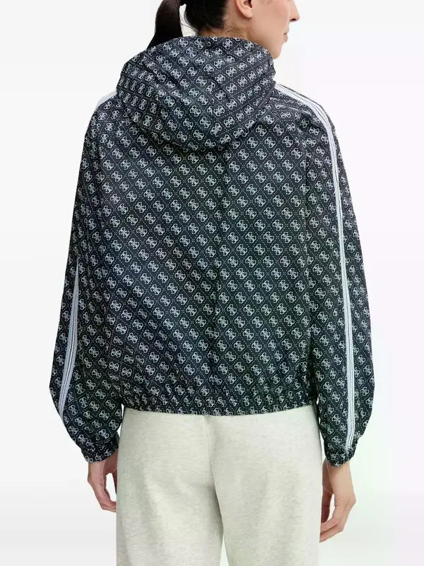 Guess Monogram-print Hooded Jacket