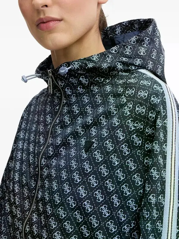 Guess Monogram-print Hooded Jacket