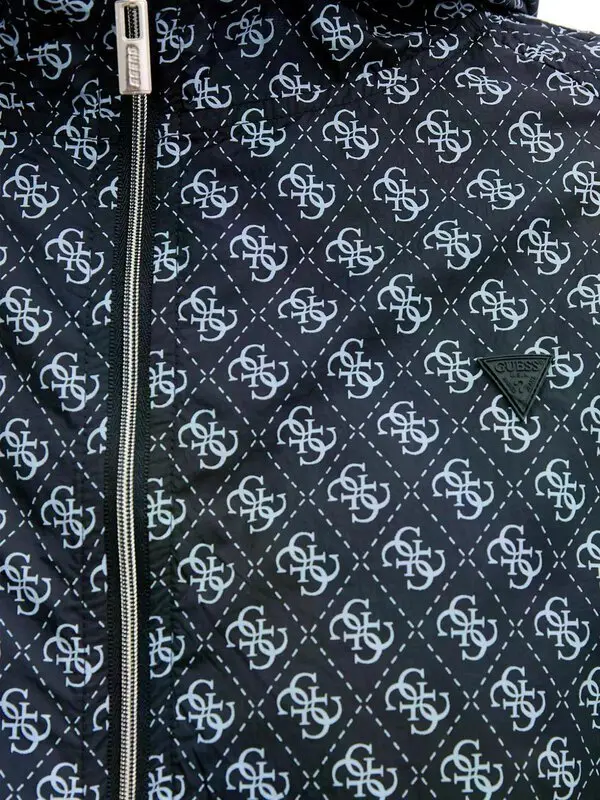 Guess Monogram-print Hooded Jacket