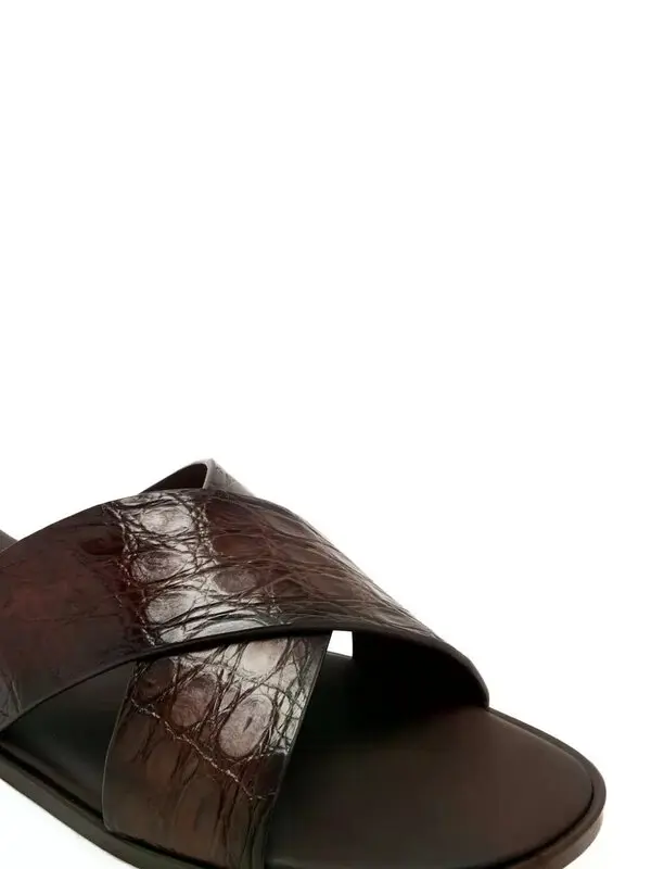 Magnanni Criss-cross Leather Sandals