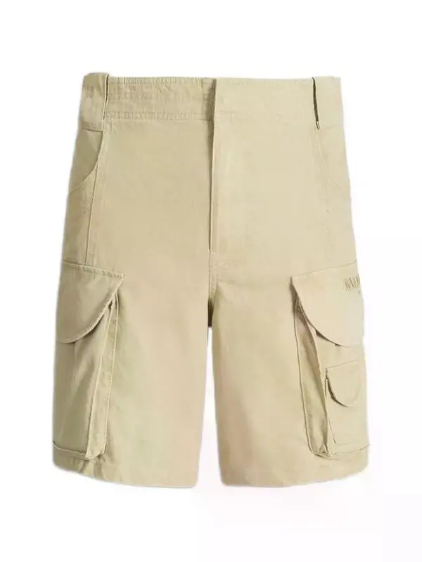 Balmain Cotton Cargo Bermuda Shorts - Neutrals