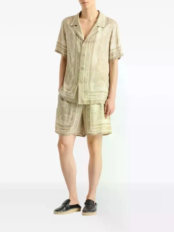 Balmain Printed Foulard Pyjama Shirt - Neutrals