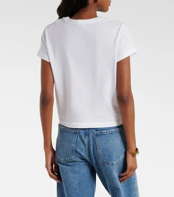AGOLDE Adine Cropped T-shirt - White