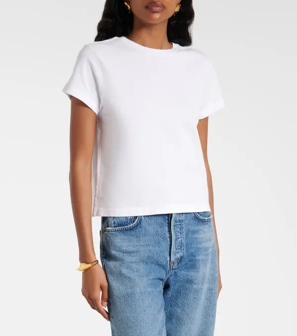 AGOLDE Adine Cropped T-shirt - White