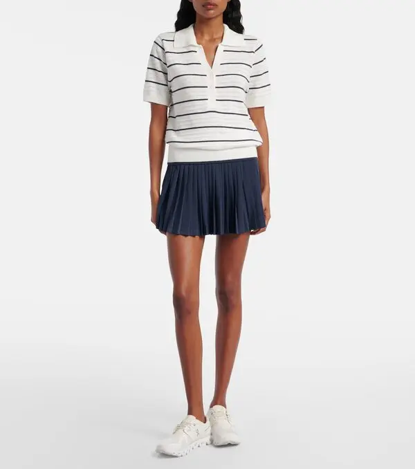 Varley Clemency Pleated Tennis Skirt - Blue