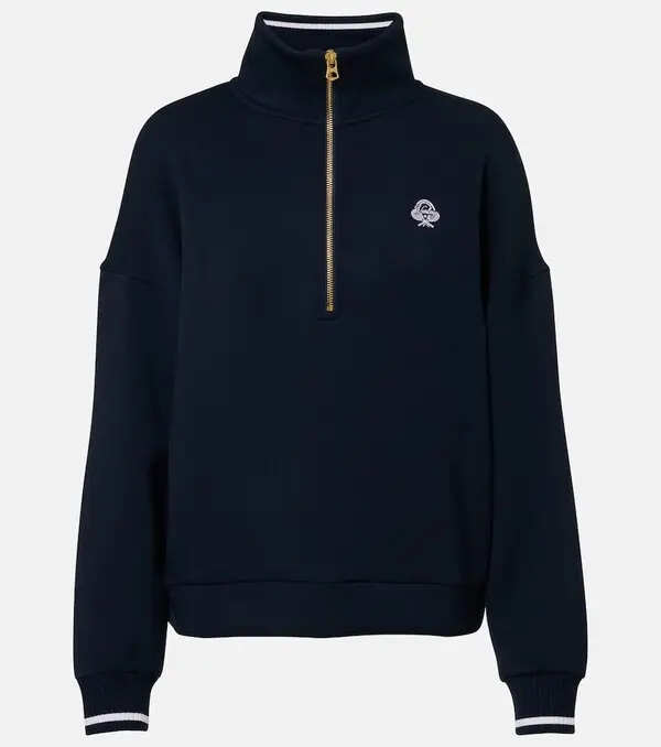 Varley Bertie Half-zip Sweatshirt In Light Marl - Blue