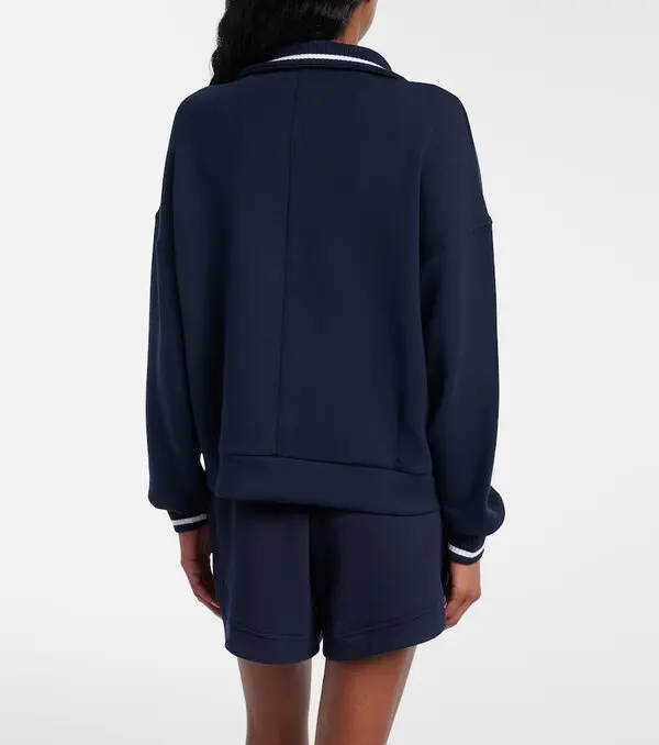 Varley Bertie Half-zip Sweatshirt In Light Marl - Blue
