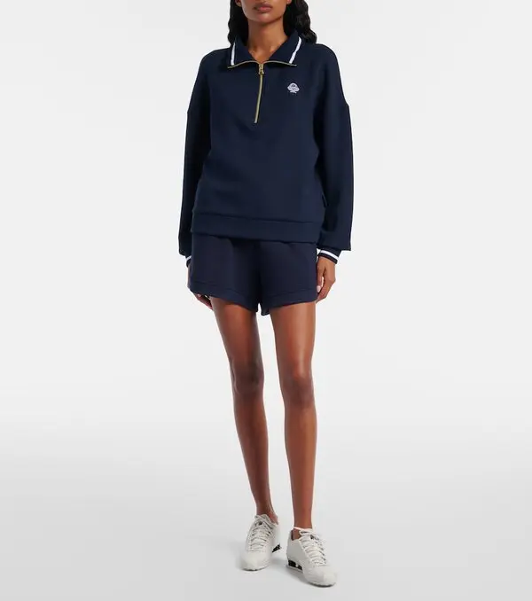 Varley Bertie Half-zip Sweatshirt In Light Marl - Blue