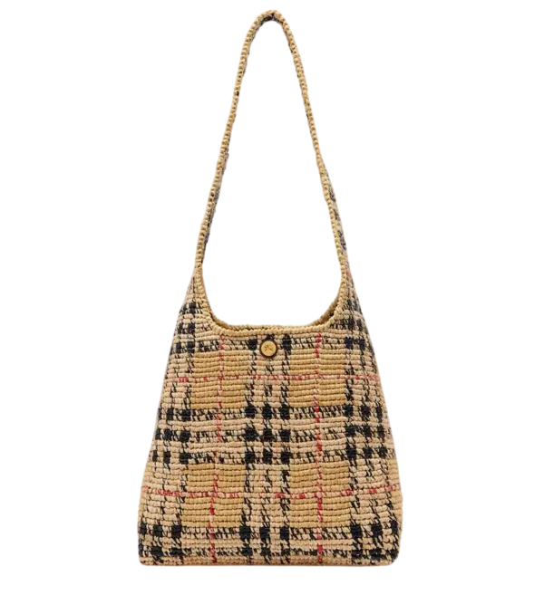 Burberry Medium Raffia Tote Bag - Neutrals